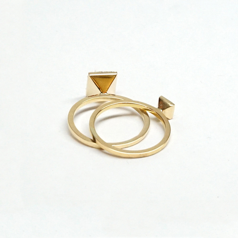 Small Square Diamond Ring, Square Diamond Engagement Ring Gold ...