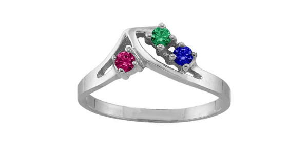 Personalised 15 Stone Crest Ring - Handcrafted By Name My Rings™