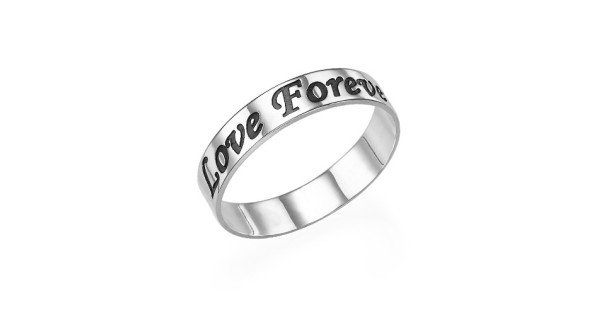Personalised Script Promise Ring - Handcrafted By Name My Rings™