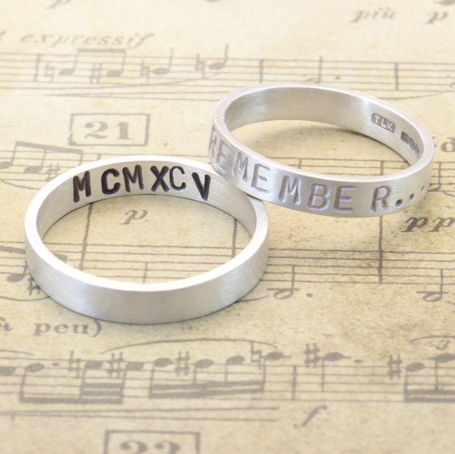 Personalised Remember… Your Story Ring - Handcrafted By Name My Rings™